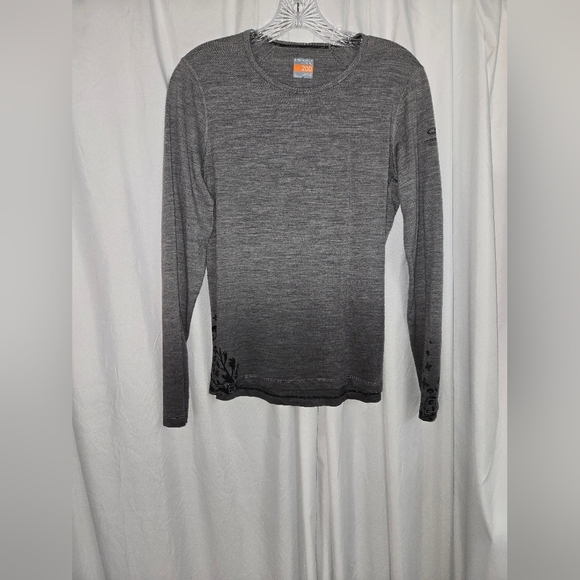 Icebreaker | Sweaters | Icebreaker 20 Merino Layer Gray With Black ...
